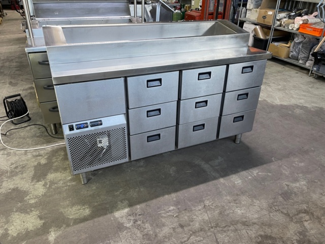 Cooling bench with cooling channel and 9 drawers. Tested, works. New ...