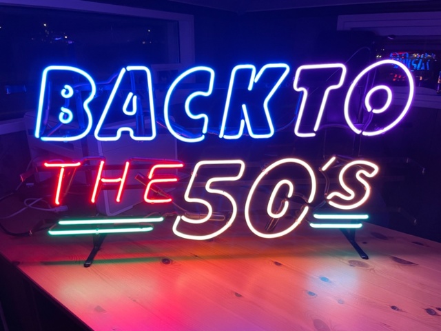 New Back To The 50s Neon Sign - PS Auction - We value the future ...