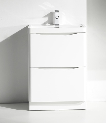 Selma white 60 cm chest of drawers + wash basin - sw1092 + Sw1092-2 ...