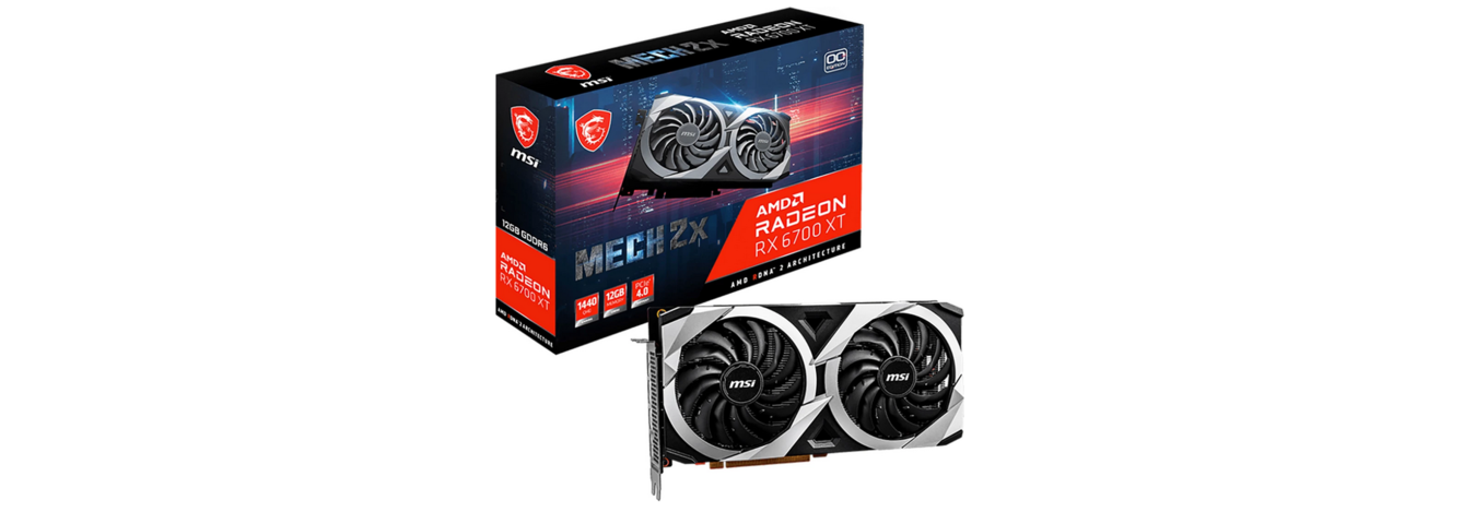 Graphics card MSI Radeon RX 6700 XT Mech 2X 12GB - PS Auction - We ...