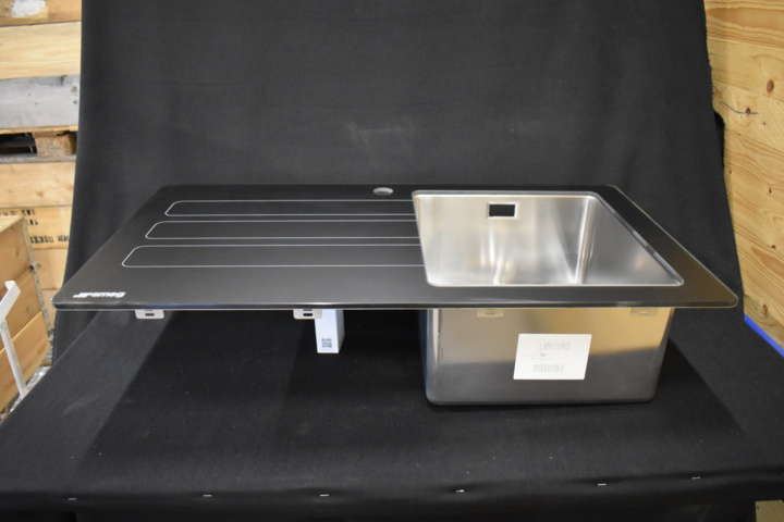 Sink SMEG with matt black glass - PS Auction - We value the future ...
