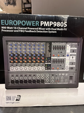 Behringer Europower PMP980S Mixer with built-in Power Stage NEW in box ...
