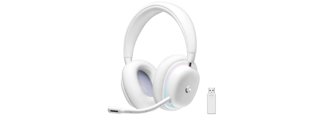 Gaming headset Logitech G735 - OFF WHITE Wireless gaming headset - PS ...