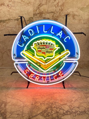 New neon sign Cadillac service - PS Auction - We value the future ...