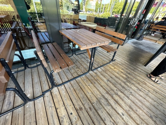 Picnic table (19) with fixed benches - PS Auction - We value the future ...
