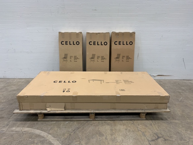 6 chairs & 2 dining tables Cello - PS Auction - We value the future ...