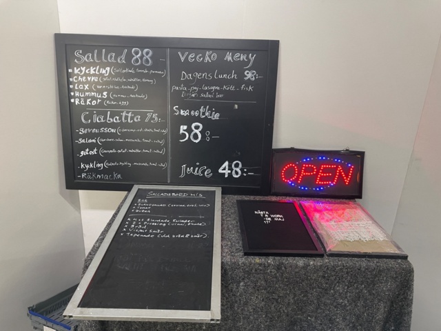 Menu boards of which 2 with loose letters, 1 "OPEN" SIGN - PS Auction ...