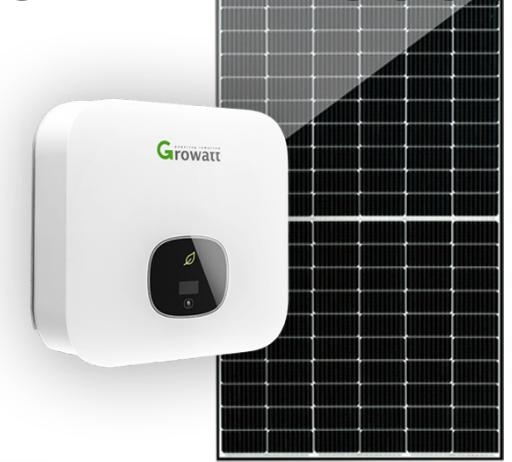 Solar cell package Hybrid 6 kW GROWATT / AUSTA complete kit - PS ...