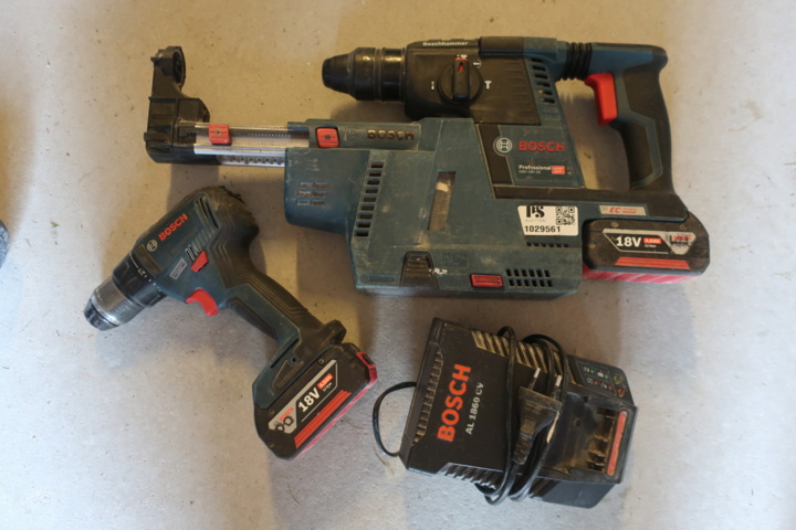 Hammer drill and screwdriver, Bosch PRO GBH 18V-26 / GSR 18V-55 - PS ...