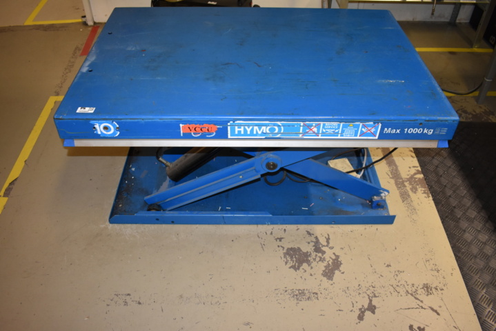Hymo lifting table 1000kg, height 1000mm - PS Auction - We value the ...