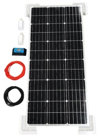 Solar cell package for motor home/caravan & boat 80 W Monocrystalline ...