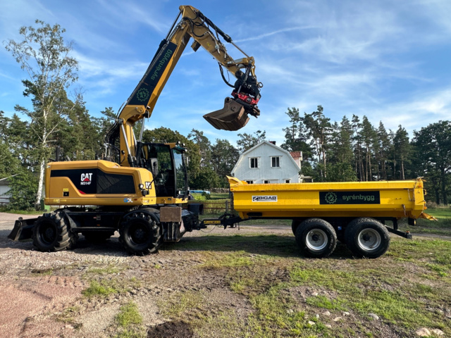 Wheeled excavator Caterpillar M314F (rotary tilt, excavator system ...