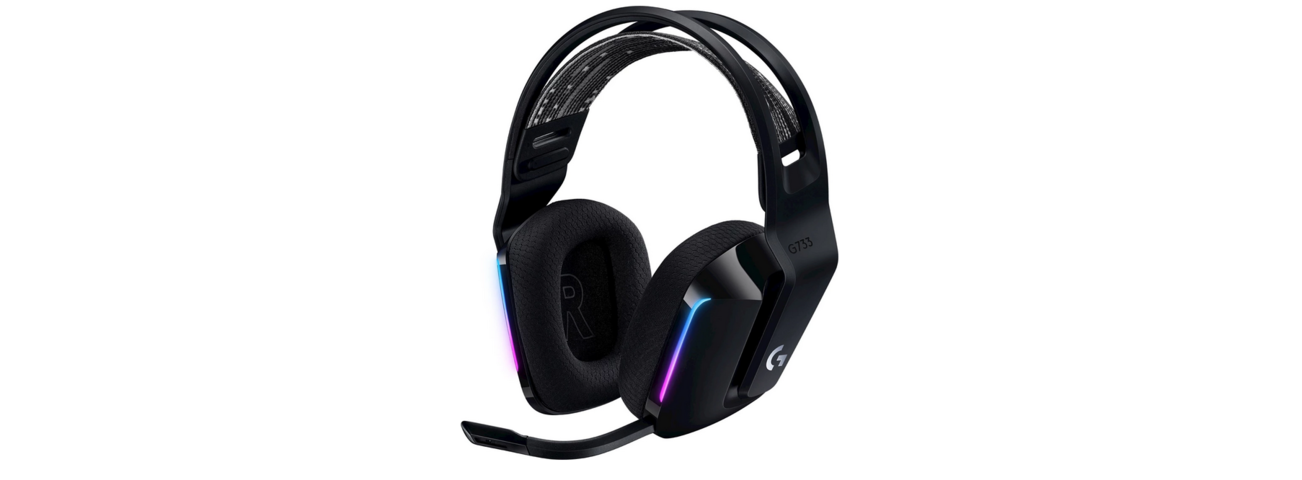 Wireless RGB gaming headset Logitech G733 Lightspeed Headset - Black ...
