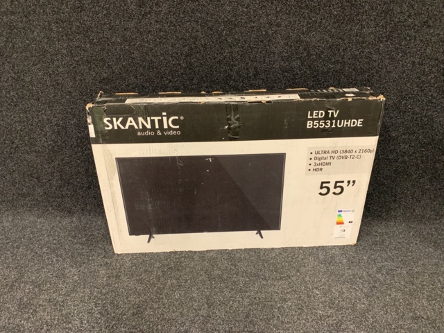 55" Ultra HD-TV med HDR 10 & Dolby Vision Skantic B5531UHD - Auktioner ...