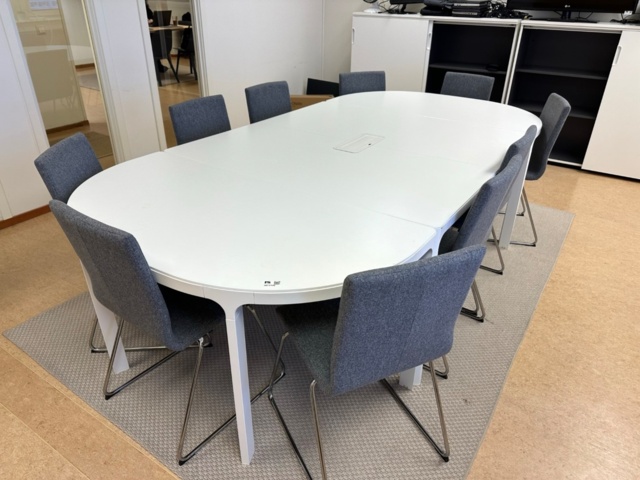 Conference table 3-piece Ikea Bekant, 10 chairs Ikea Wolfgang and ...