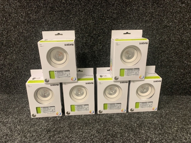6 pc Downlight Light Complete 6.5W LED, Zebra - PS Auction - We value ...