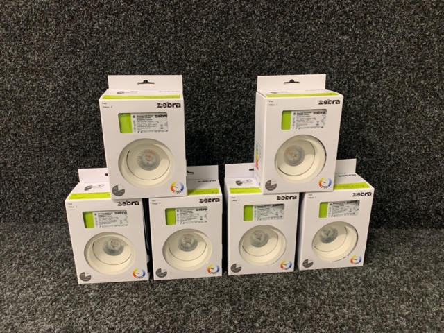 6 Downlight Linz Deep 6.5W complete LED, Zebra - PS Auction - We value ...