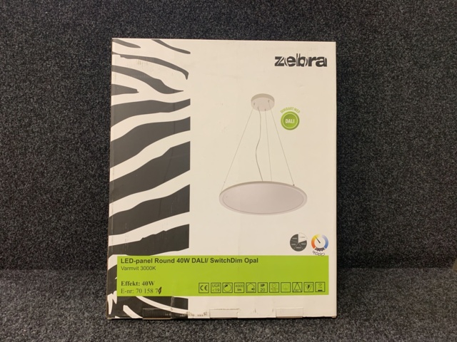 LED panel round 40W 4000lm 3K, Zebra - PS Auction - We value the future ...