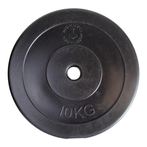 2 pcs. Weighing discs in plastic & cement 10 kg (30 mm) - PS Auction ...