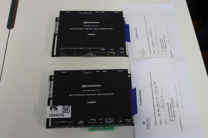 Crestron receiver + Crestron transmitter - PS Auction - We value the ...