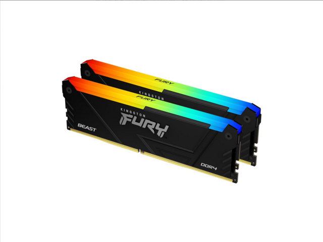 Ram memory Kingston FURY Beast RGB DDR4 3200MHz 16GB - PS Auction - We ...