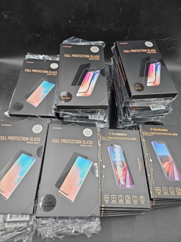 70 screen protectors in tempered glass for different models - Shipping ...