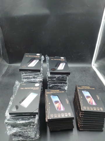 50 screen protectors with tempered glass for different models ...