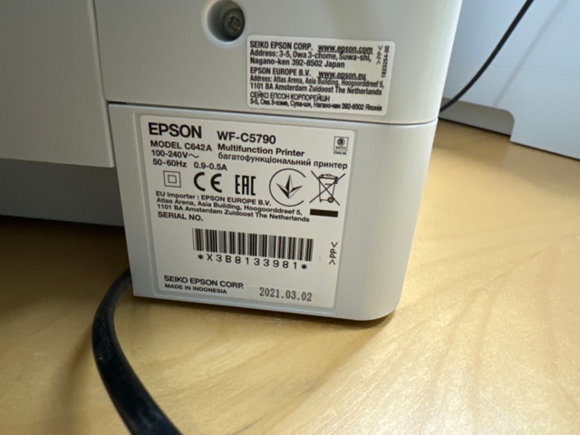 Skrivare Epson WF-C579 - Auktioner online - Nätauktioner & Konkursauktioner | PS Auction