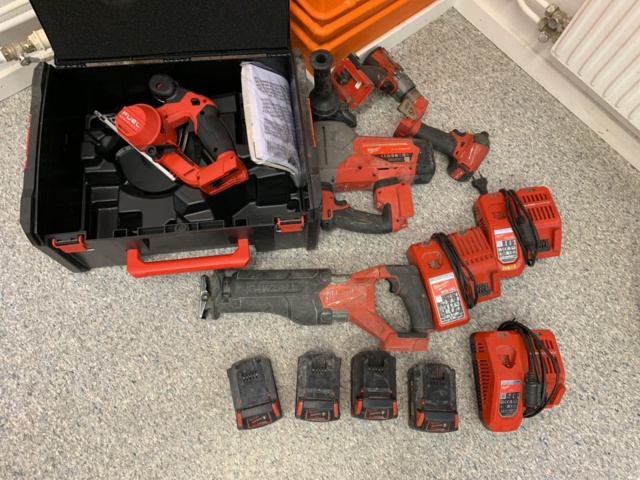 Hand machines 5 pcs Milwaukee with accessories - PS Auction - We value ...