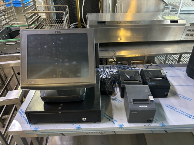 FEC RP3615 POS system with touch screen, cash drawer, 3 receipt ...