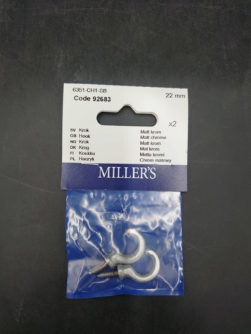 40 pcs 2-pack Miller's hook, 22 mm - Shipping included - PS Auction ...