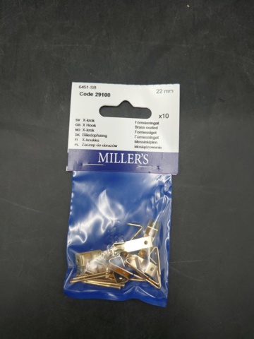 40 st 10-pack Millers X-krok, 22 mm - Frakt ingår - Auktioner online ...