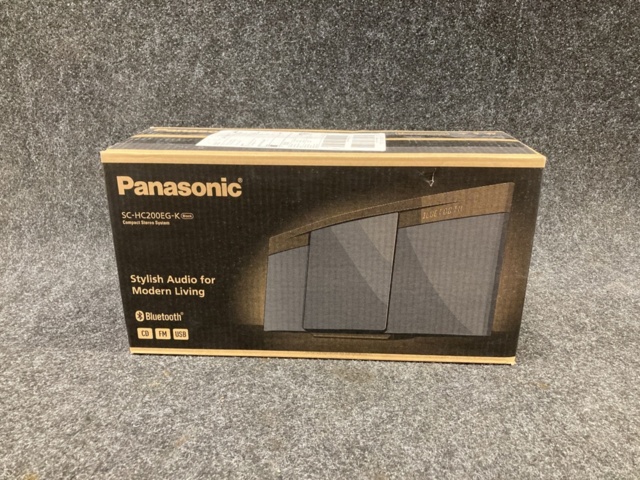 Mikrosystem Panasonic SC-HC200EG-K 2 x 10 Watt - Auktioner online ...
