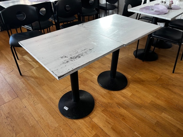 20 white tables and 4 brown ones - PS Auction - We value the future ...