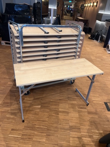 Folding conference tables with trolley 14 pcs - PS Auction - We value ...