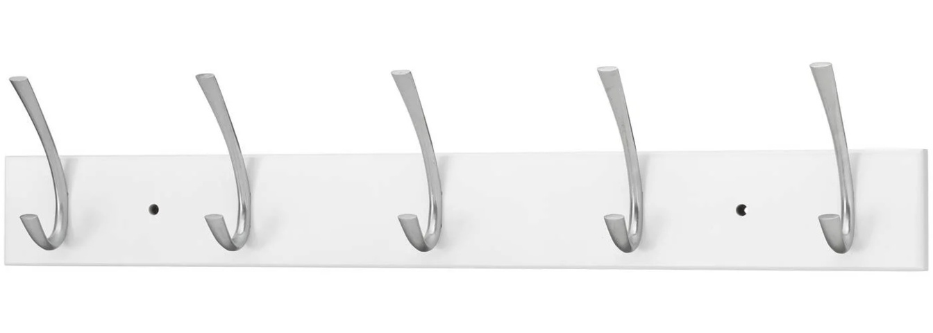 5 pcs Structure hook strip 5-hook wood white - Shipping included - PS ...