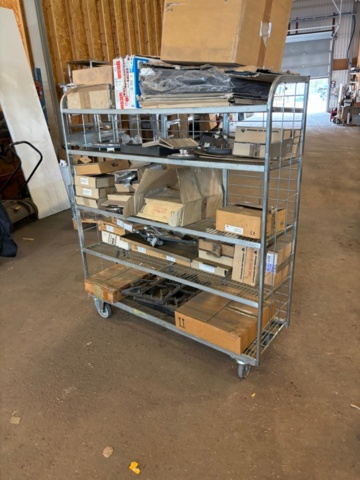 Shelf trolley with open front. About 130x40x150 cm - PS Auction - We ...