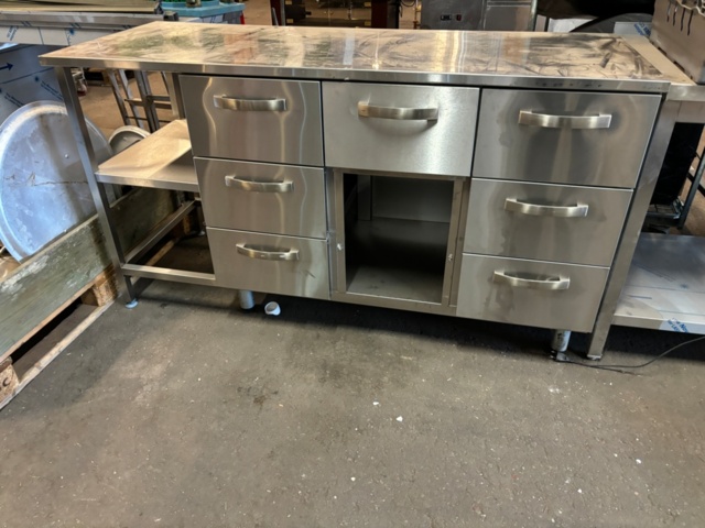 Cooler bench with 7 drawers, no compressor, sold as a workbench. About ...