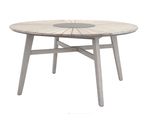 Table Cello runs Antique white, 150 diameter - PS Auction - We value ...