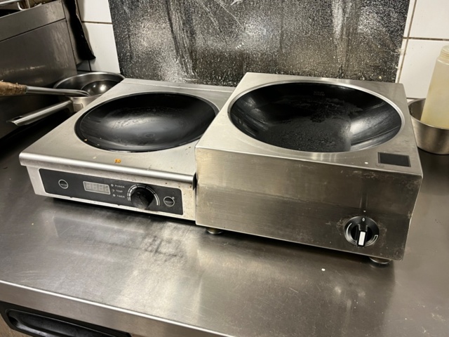 2 induction wok plates, i.a. Bartcher - PS Auction - We value the ...