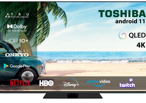 65" 4K QLED Android™ Smart-TV med inbyggd Chromecast Toshiba 65QA7D63DG (1444001) - Hitta ...