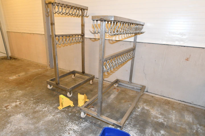 2 stainless steel hook trolleys - PS Auction - We value the future ...