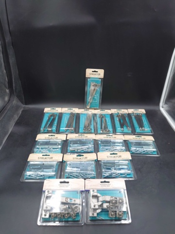 Sortiment med Struktur skåpgångjärn m.m. - Frakt ingår - Auktioner ...