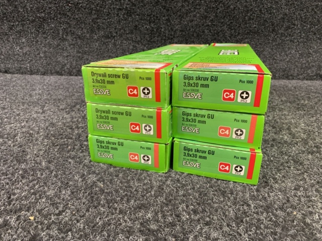 6 packs of banded plaster screws GU 3.9x30 mm - PS Auction - We value ...