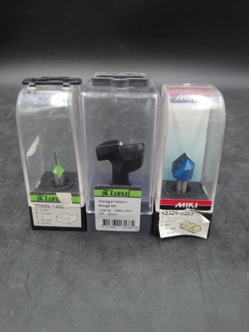 1 pc Luna groove cutter + 1 pc hinge drill etc. - shipping included ...