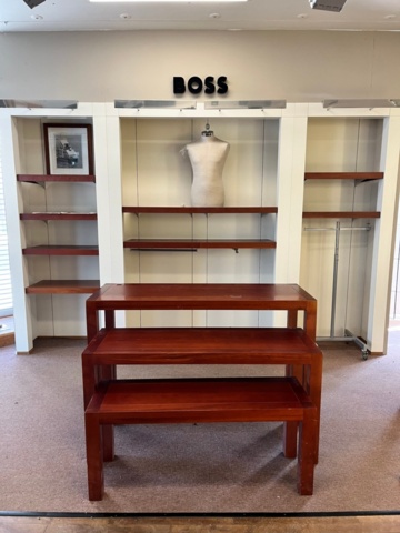 Clothing display cases with shelves - PS Auction - We value the future ...