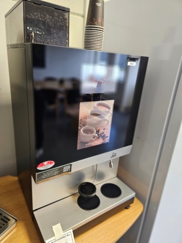 Job Meal coffee machine and table with coffee, mugs, sugar etc - PS ...