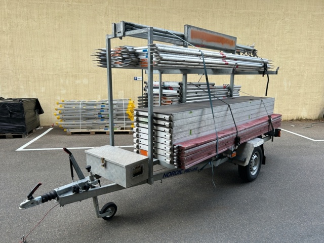 Nordic Pro Line Scaffold trailer with Altrad scaffolding - PS Auction ...
