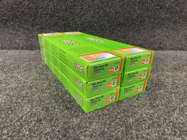 6 Packs of banded plaster screws GU 3.9x30 mm, Essve - PS Auction - We ...