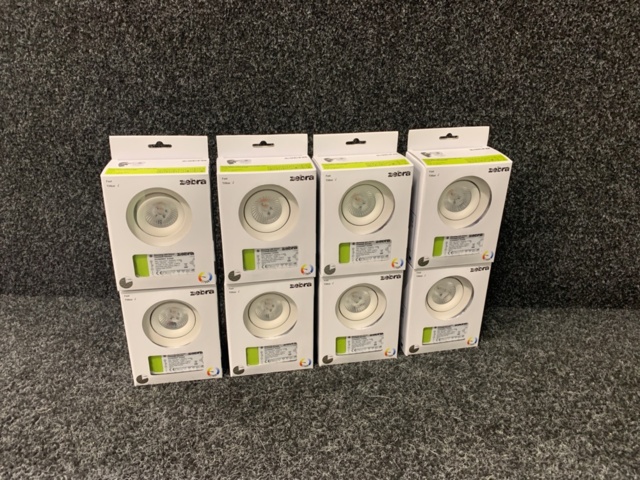 8 pc Downlight Light Complete 6.5W LED, Zebra - PS Auction - We value ...
